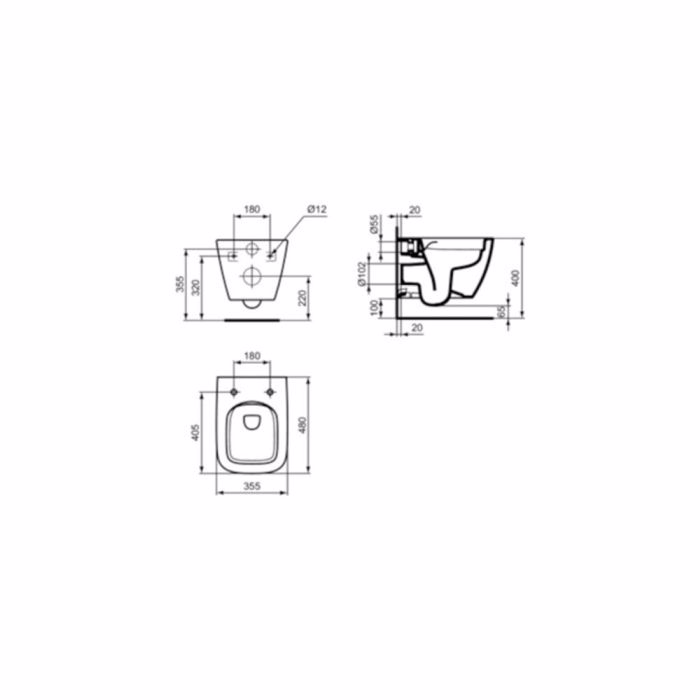 IDEAL STANDARD I.LIFE SPACE ΛΕΚΑΝΗ ΚΡΕΜΑΣΤΗ T459201 ΠΛΗΡΕΣ ΣΕΤ ...